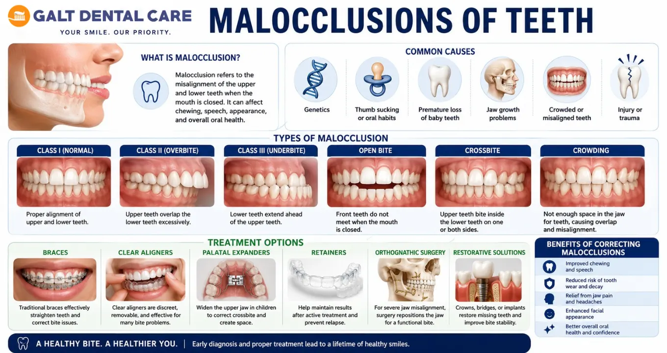 Malocclusions of Teeth: Meaning, Types, and Treatments